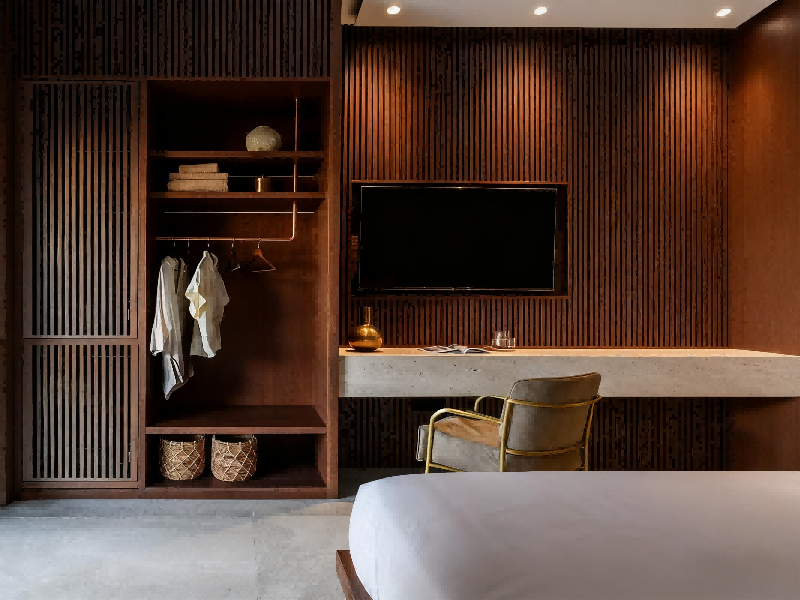 Hotel Wardrobe Design Trends for 2025: Sustainability Meets Smart Storage